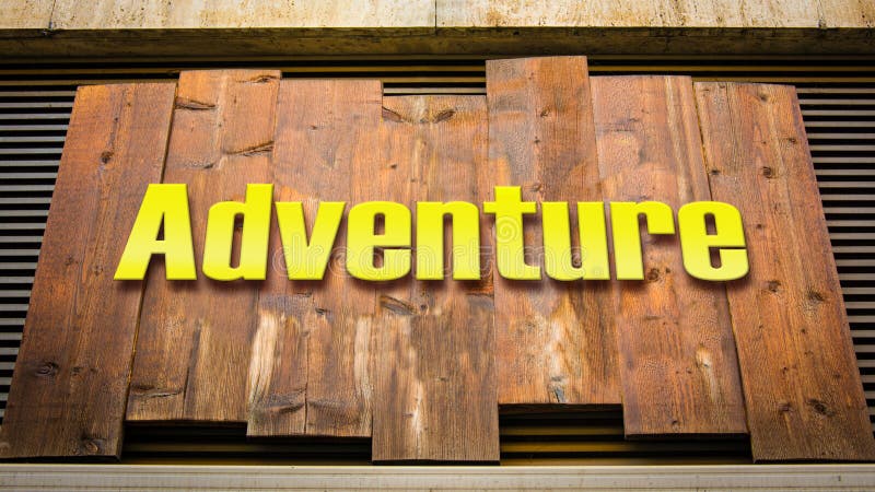 Street Sign to Adventure stock illustration. Illustration of everyday ...