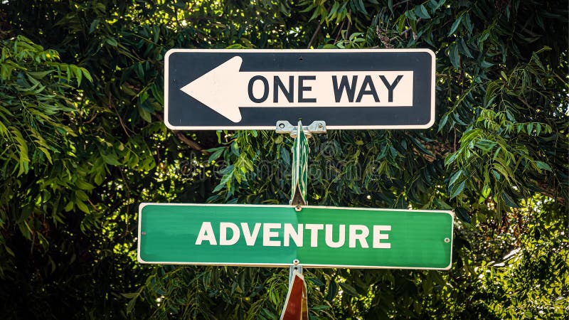 Street Sign to Adventure stock photo. Image of direction - 227506324