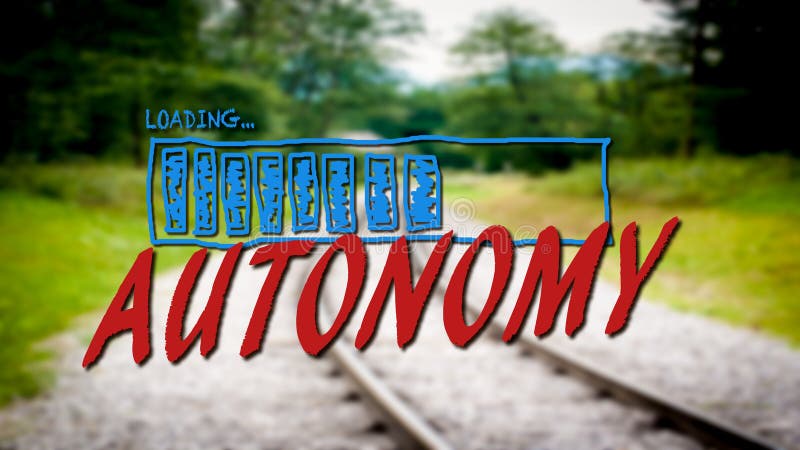 Street Sign to Autonomy stock photo. Image of autonomous - 232356590