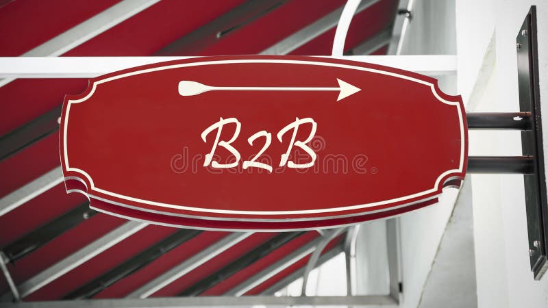 Street Sign to B2B stock image. Image of group, direct - 255883231