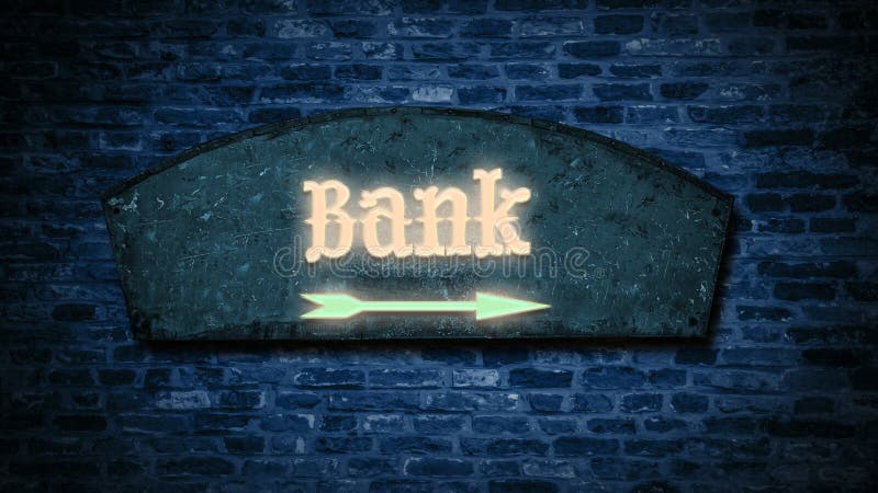 Street Sign to Bank stock photo. Image of pawn, finance - 211281218