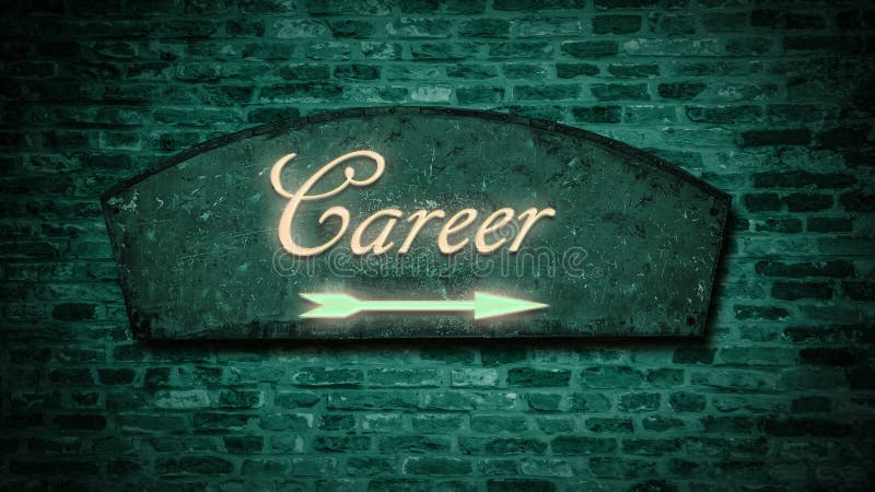 Street Sign to Career stock photo. Image of direction - 243464740