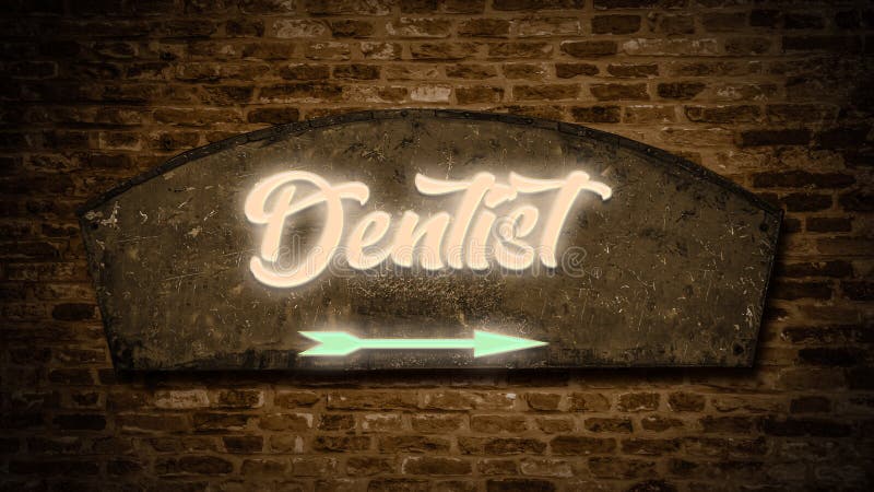 Street Sign to Dentist stock image. Image of beautiful - 165315955