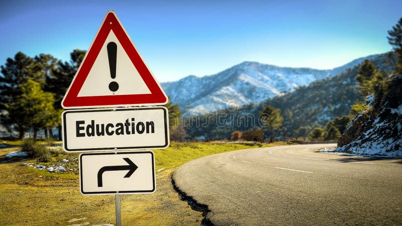 Street Sign to Education stock photo. Image of teaching - 252739488