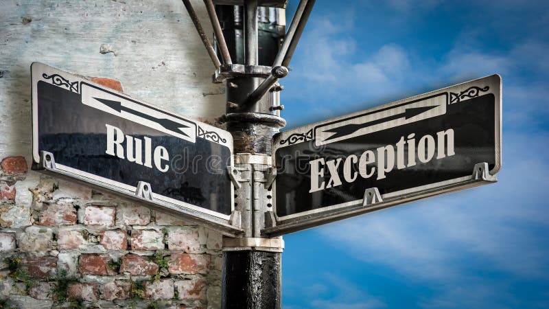 Exception Rule Stock Illustrations – 129 Exception Rule Stock ...