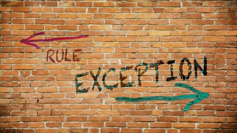 Exception Rule Stock Illustrations – 129 Exception Rule Stock ...