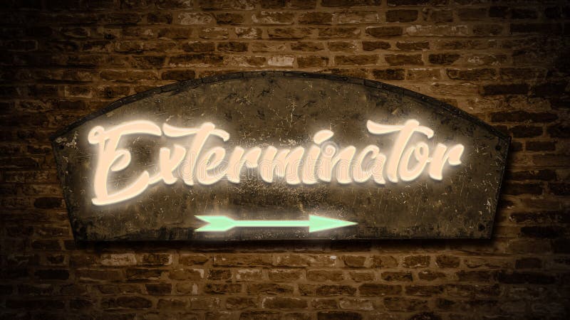 Street Sign To Exterminator Stock Image - Image of ticks, sign: 176054757