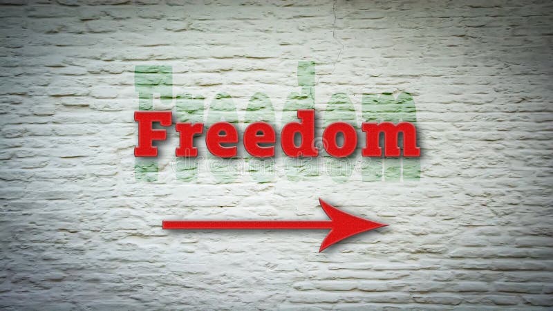 Street Sign to Freedom stock photo. Image of freedom - 147688834