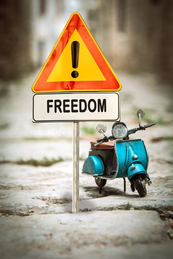 Street Sign to Freedom stock photo. Image of signpost - 150446034