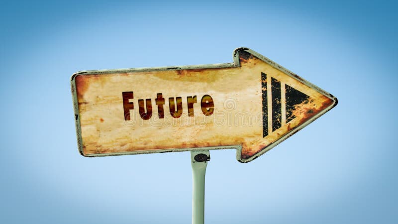 Street Sign to Future stock image. Image of motivation - 168186339