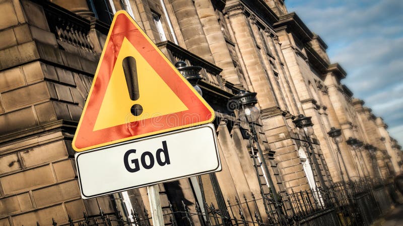 Street Sign to God stock photo. Image of devil, faith - 148935740