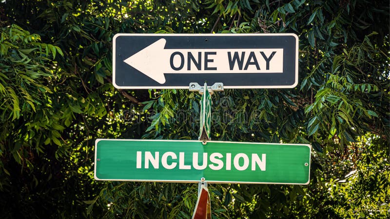 Street Sign to Inclusion stock photo. Image of immigration - 231426094