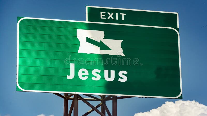 Street Sign to Jesus stock image. Image of heaven, holy - 160754563