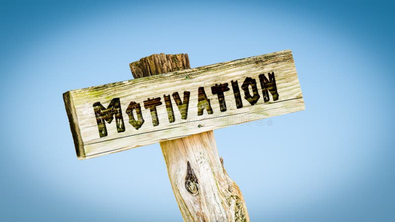 Street Sign to Motivation stock image. Image of signpost - 166570039