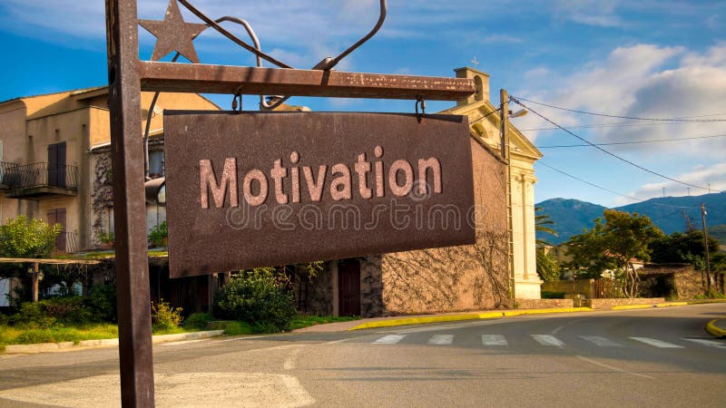 Street Sign to Motivation stock photo. Image of motivate - 230126690