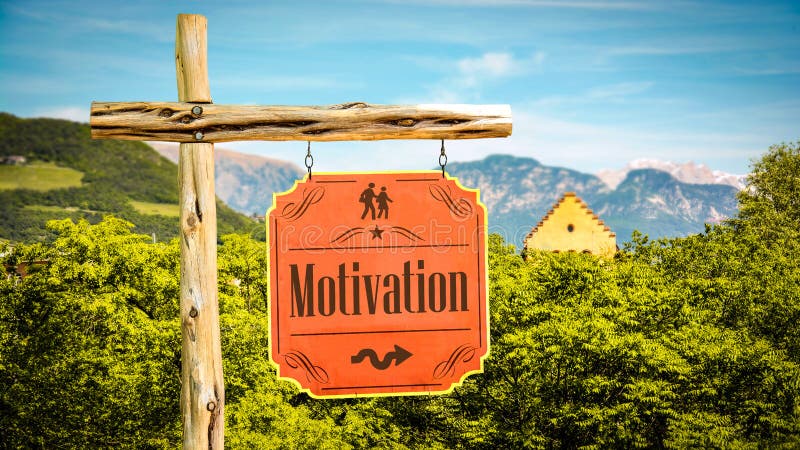 Street Sign to Motivation stock photo. Image of perspective - 259094188
