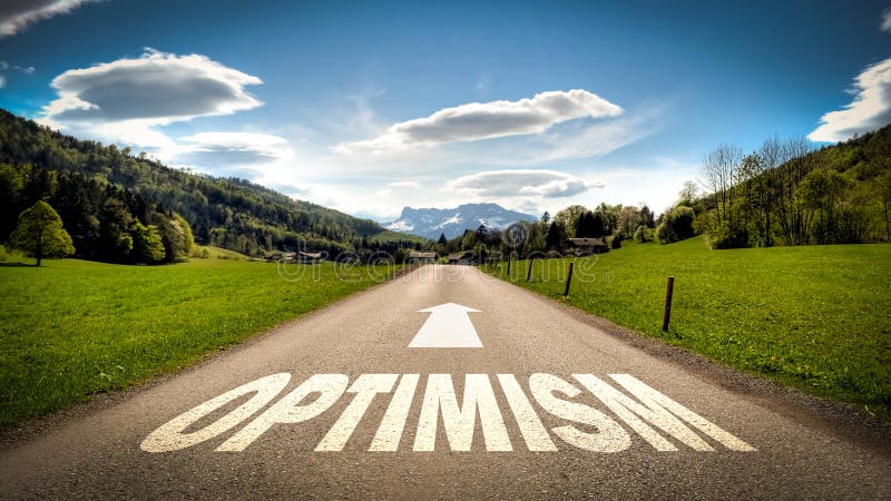 Street Sign to Optimism stock photo. Image of affirmative - 148206630