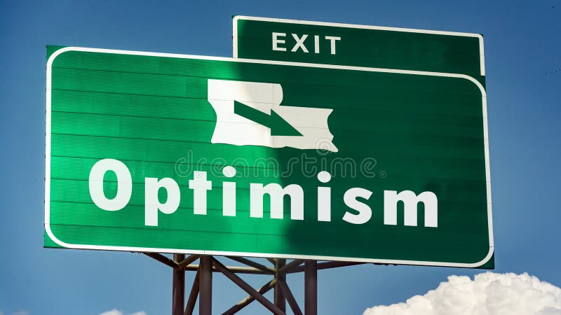 Street Sign to Optimism stock image. Image of optimism - 179496827