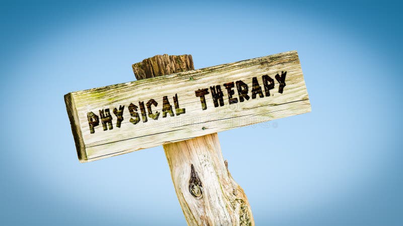 Street Sign To Physical Therapy Stock Image - Image of sign ...