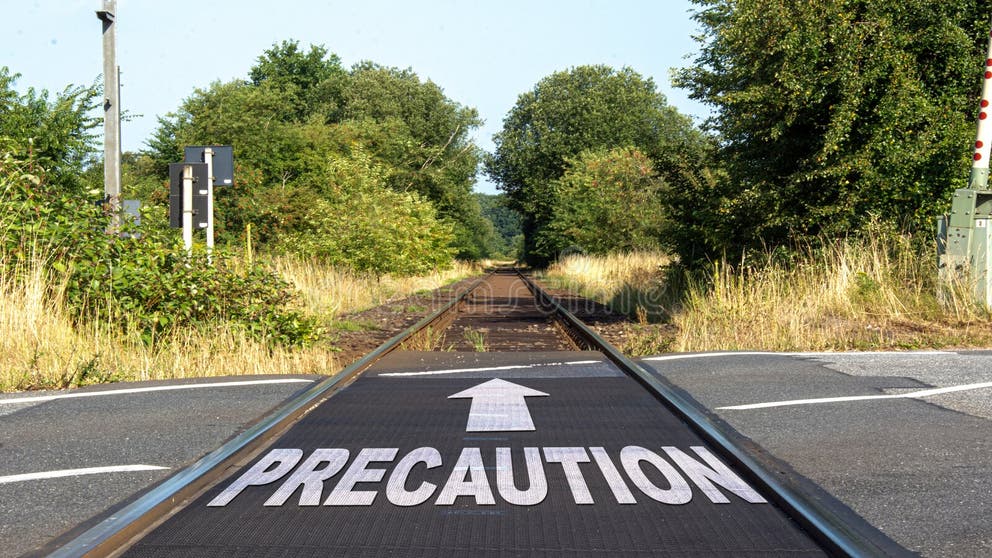 Street Sign to Precaution stock image. Image of insurance - 276932007