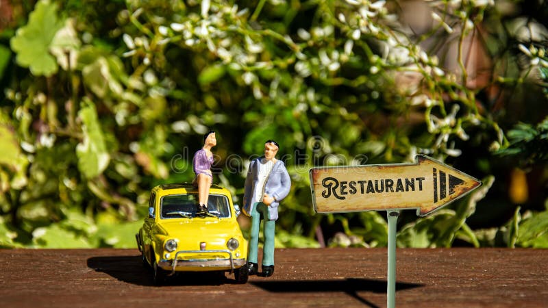 Street Sign to Restaurant stock image. Image of diner - 290832403