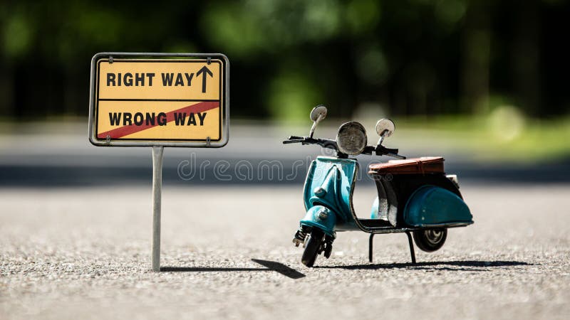 Street Sign To RIGHT WAY Versus WRONG WAY Stock Image - Image of ... Street Sign To RIGHT WAY Versus WRONG WAY Stock Image - Image of ...