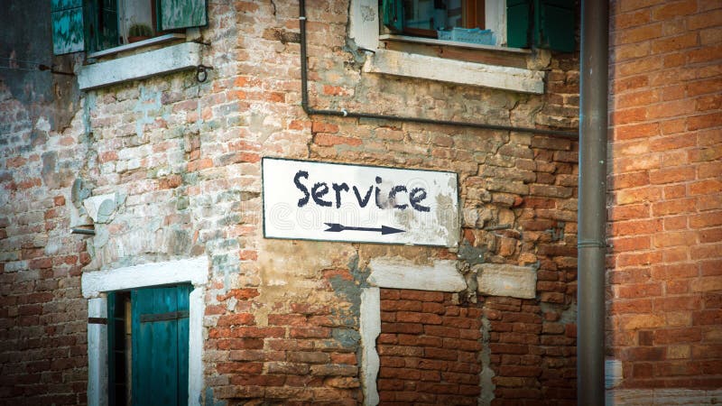 Street Sign to Service stock photo. Image of advice - 182031046