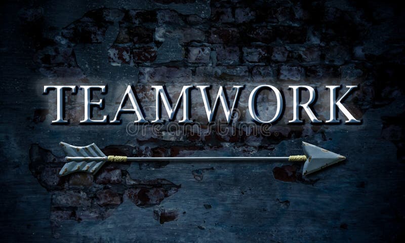 Street Sign to Teamwork stock photo. Image of corporate - 187219048