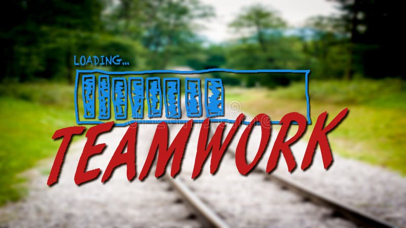 Street Sign to Teamwork stock illustration. Illustration of shield ...