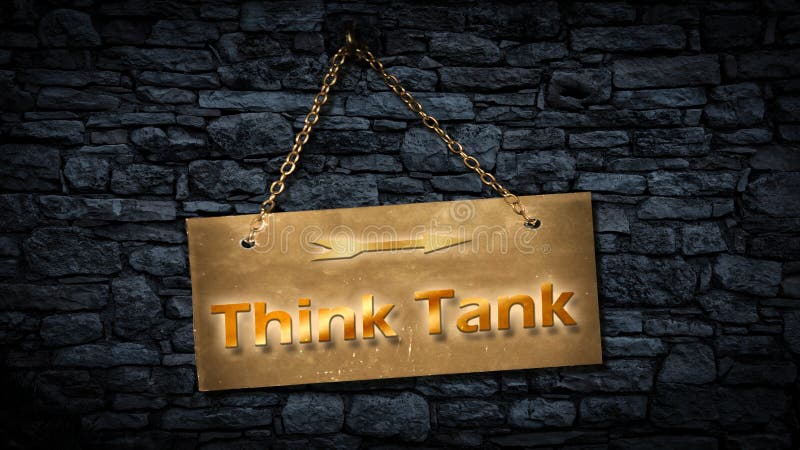 Street Sign to Think Tank stock photo. Image of innovation - 163720320