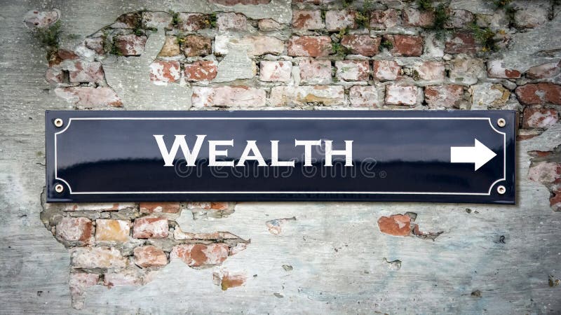 Wealth sign stock photo. Image of sign, conceptual, green - 34608990