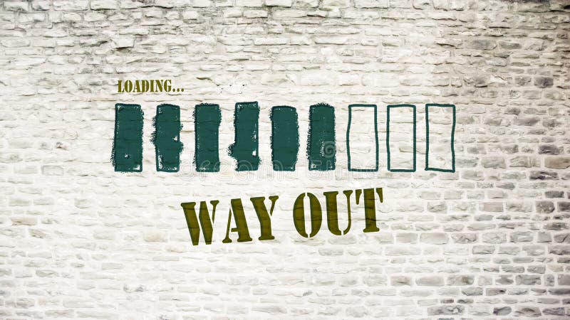 Street Sign WAY OUT stock image. Image of perspective - 202773913