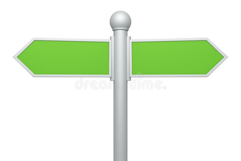 Street Signpost Multiple Blank Stock Illustration - Illustration of ...