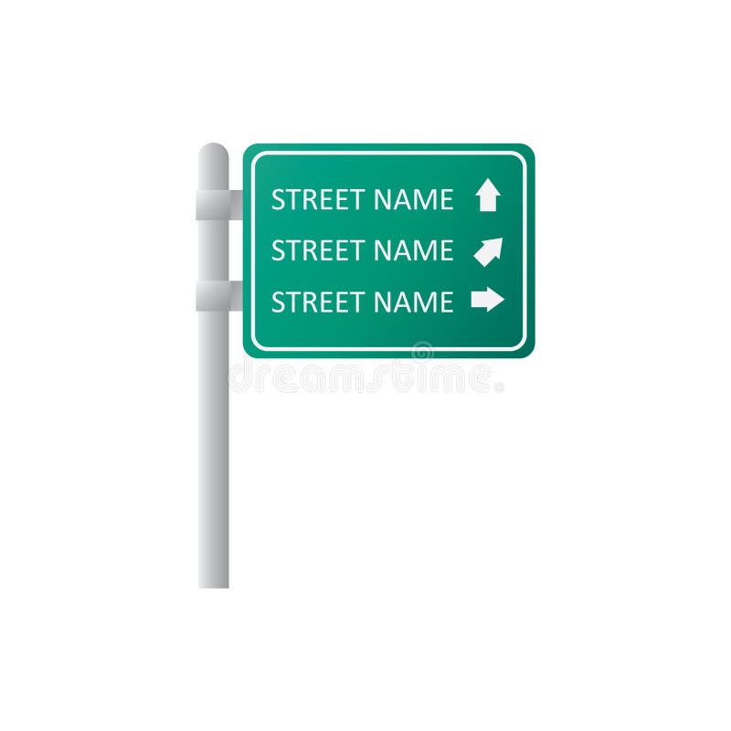 Street Signpost. Vector Illustration Decorative Design Stock Vector ...