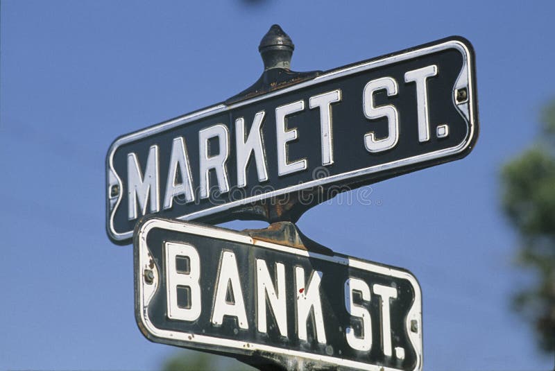 Rusty Metal High Street Road Sign on Brick Wall Stock Image - Image of ...