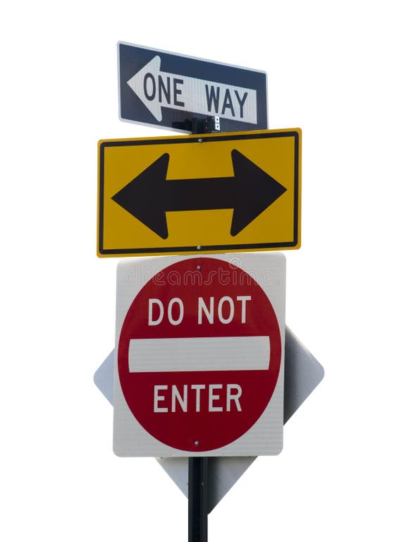Street signs stock photo. Image of left, enter, text, signal - 6305524