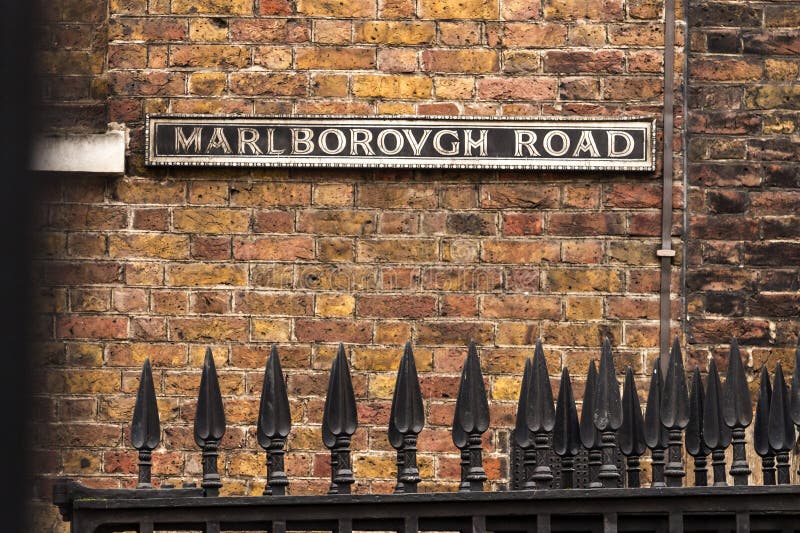 Street signs in London stock image. Image of urban, font - 65453893