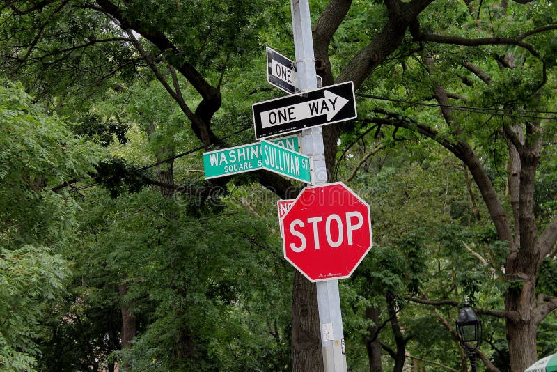Street Signs in New York City Stock Photo - Image of city, random: 76257082