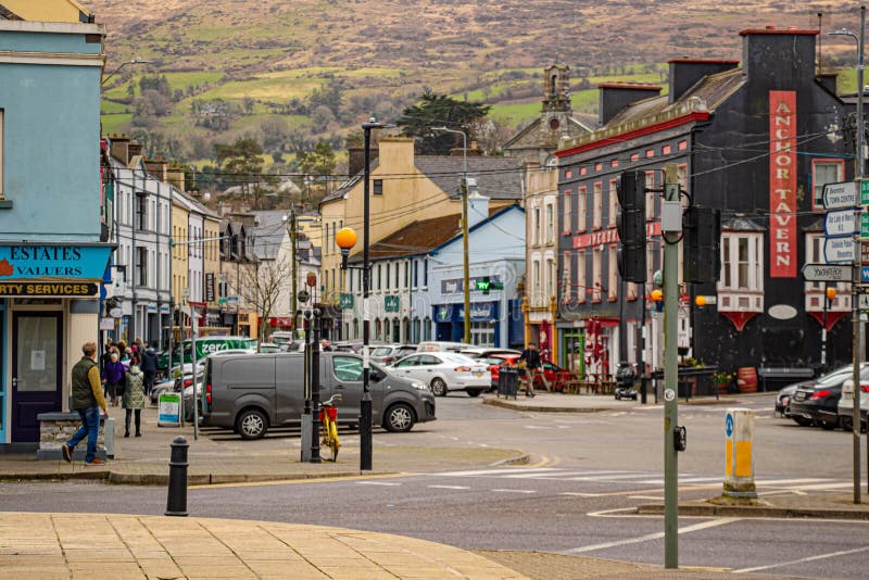 A Street in the Small Irish Town of Bantry, March 5, 2025 Editorial ...