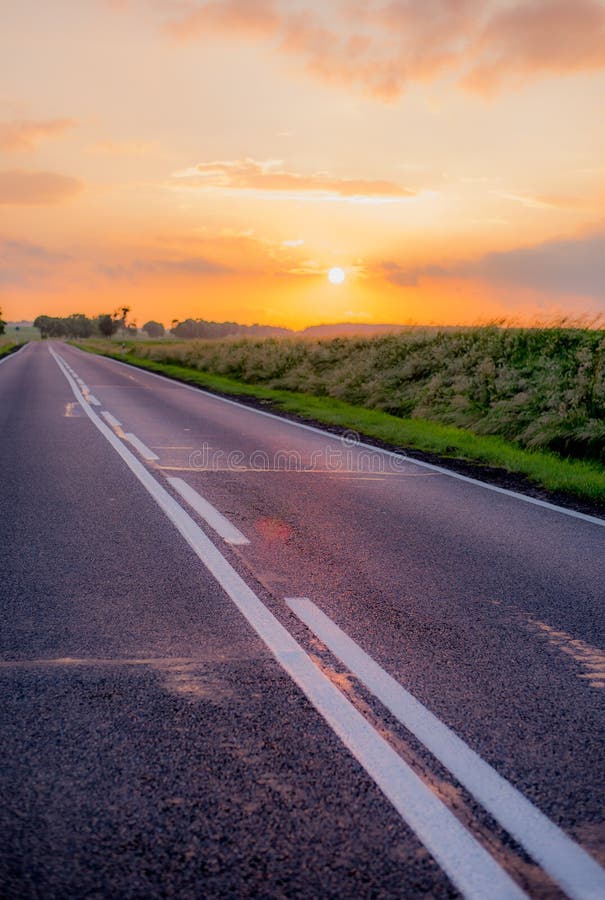 Street and sunset stock image. Image of street, colorfull - 102655295