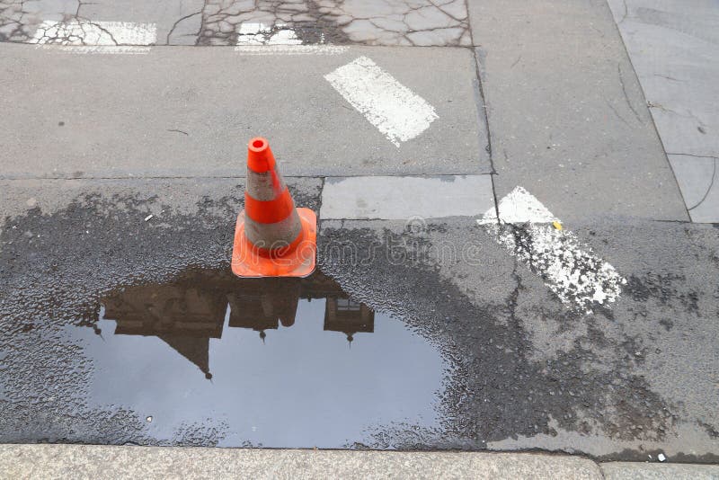 Street damage stock image. Image of structure, dangerous - 122025801