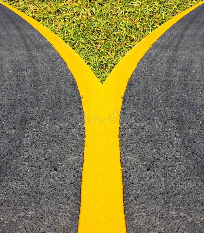 Street Surface Street Lines Edge Line Yellow Stock Photo - Image of ...