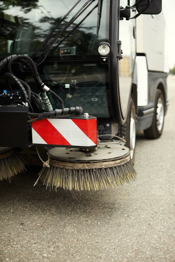 Street sweeper stock image. Image of cleanup, urban, road - 20951943