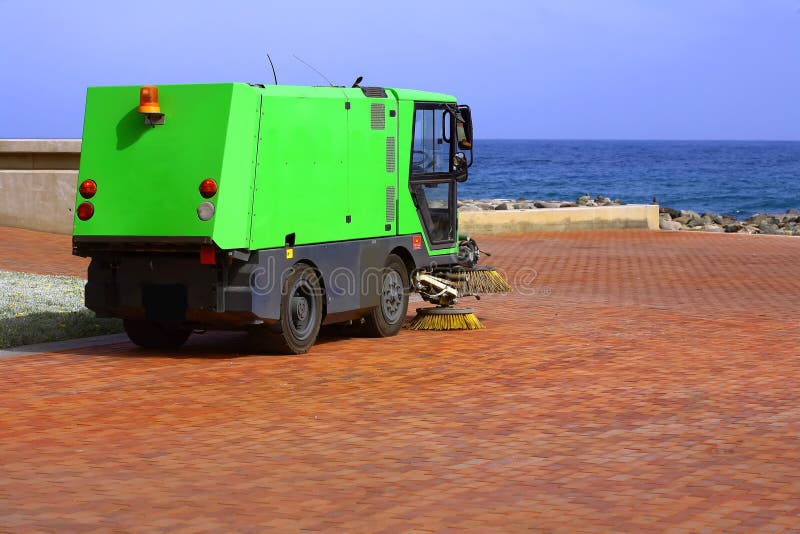 Street sweeper stock image. Image of sweeper, avenue, boulevard - 2806953