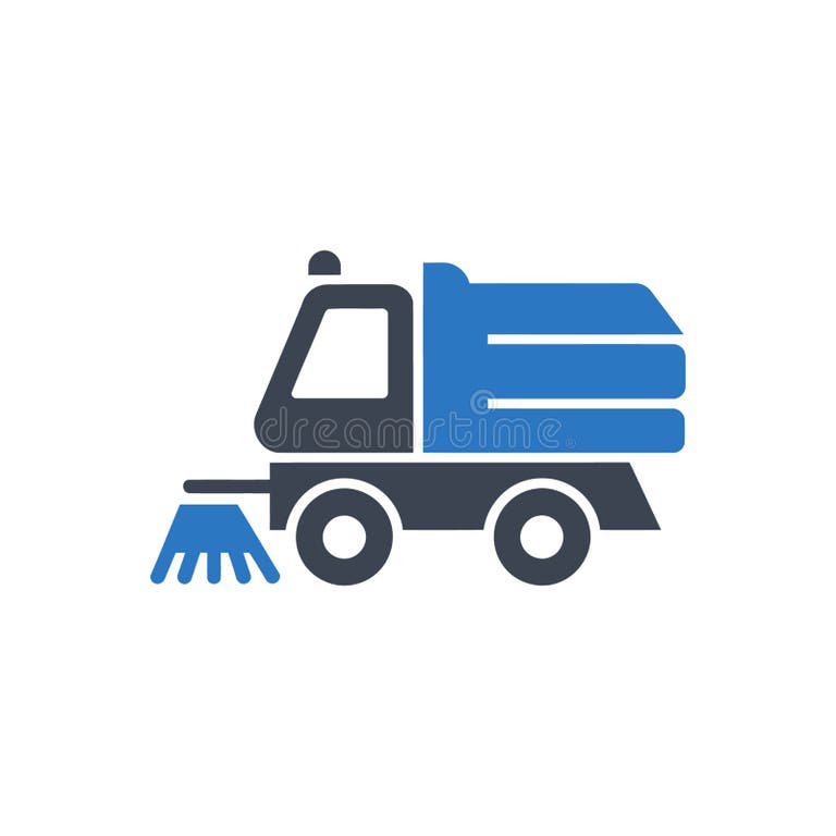 Street Sweeper Icon stock vector. Illustration of cleaning - 373151548