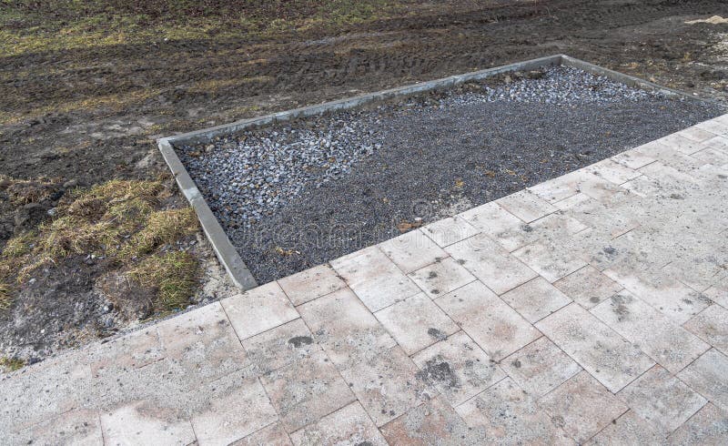 Street Tile Gravel Ground Dirt Space for Small Architectural Form ...