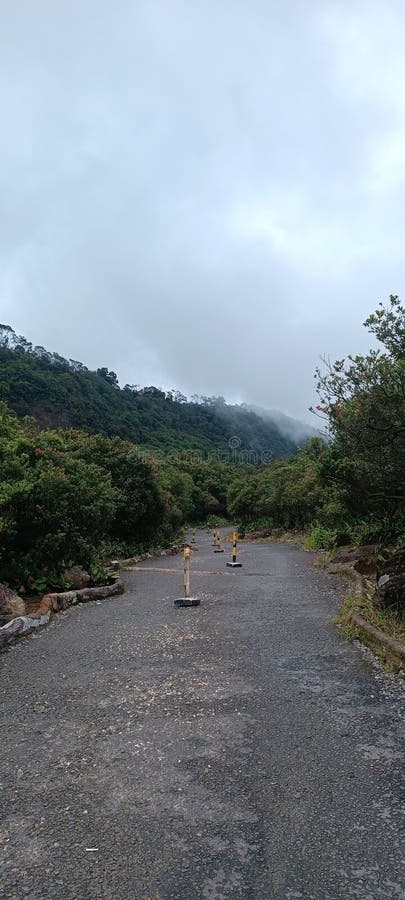 The Street To Papandayan Mountain Stock Photo - Image of road, valley ... The Street To Papandayan Mountain Stock Photo - Image of road, valley ...