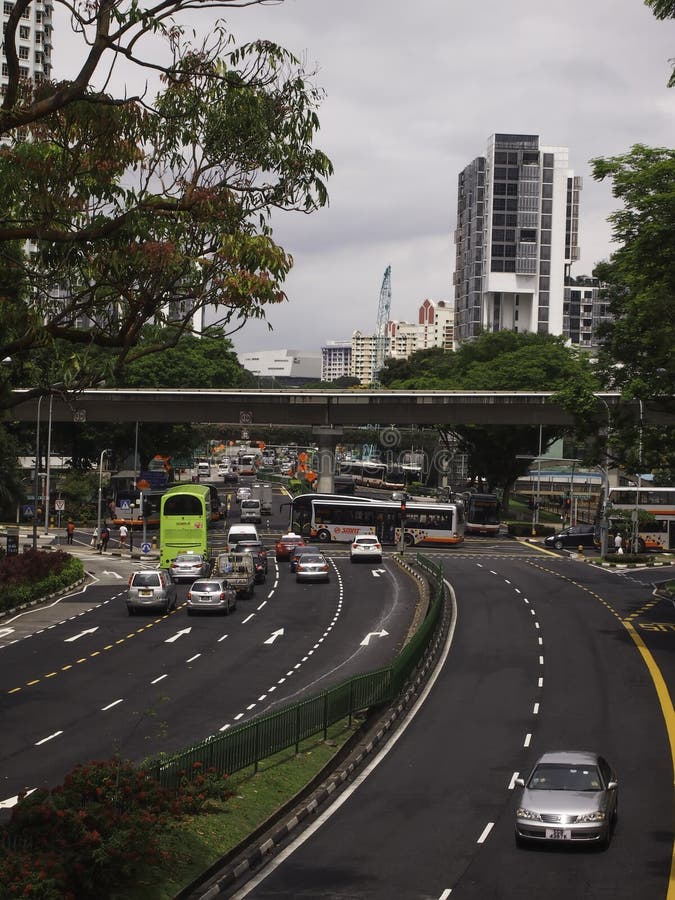 Street traffic junction editorial photography. Image of landmarks ...