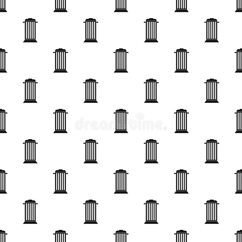Street Trash Pattern, Simple Style Stock Vector - Illustration of ...
