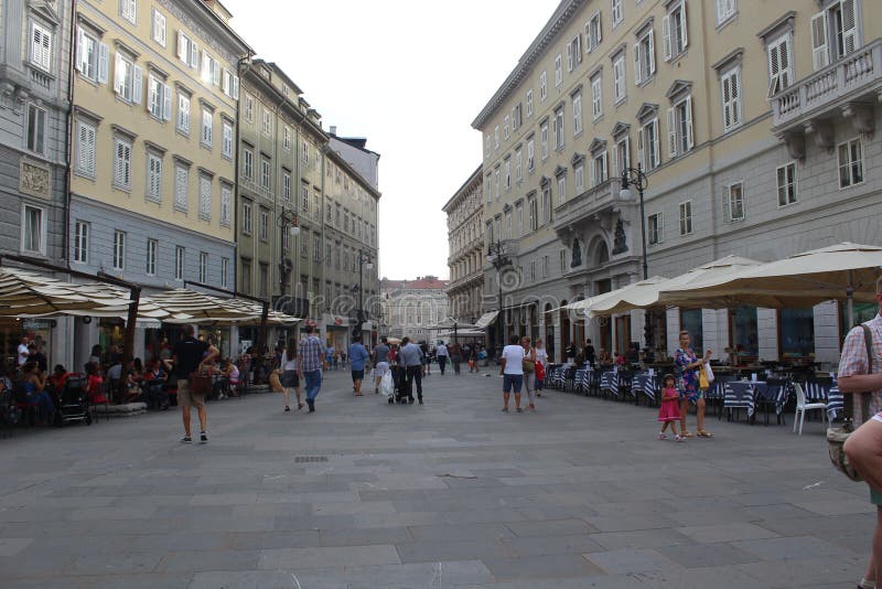 Street in Trieste with Parked Cars Editorial Image - Image of italia ...